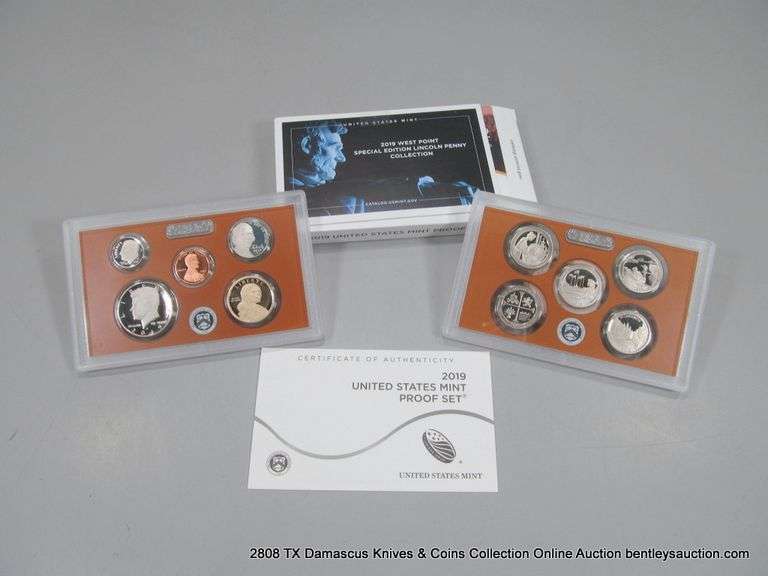 2019 U.S. MINT PROOF COIN SET, SAN FRANCISCO MINT, 10 COIN SET ...