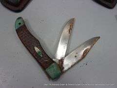 OLD CASE 2-BLADE FOLDED POCKET KNIFE & OLD SCHRADE SINGLE BLADE POCKET ...