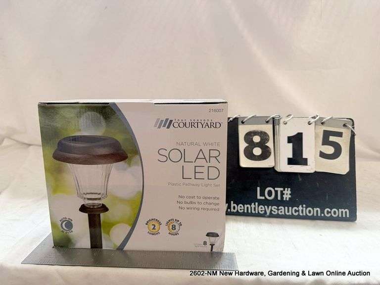 FOUR SEASONS COURTYARD NATURAL WHITE SOLAR LED PATHWAY LIGHT, SET OF 8 ...