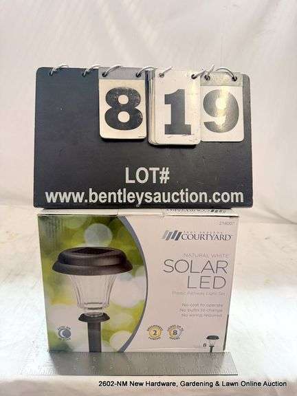 FOUR SEASONS COURTYARD NATURAL WHITE SOLAR LED PATHWAY LIGHT, SET OF 8 ...