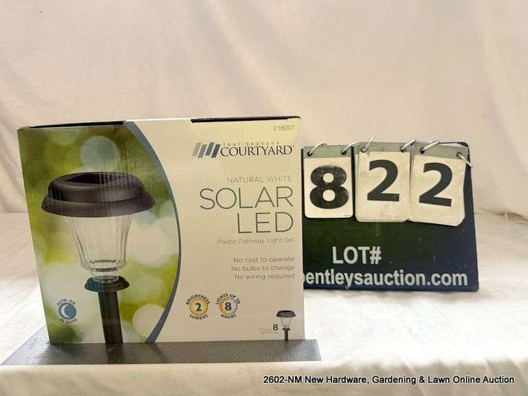 FOUR SEASONS COURTYARD NATURAL WHITE SOLAR LED PATHWAY LIGHT, SET OF 8 ...