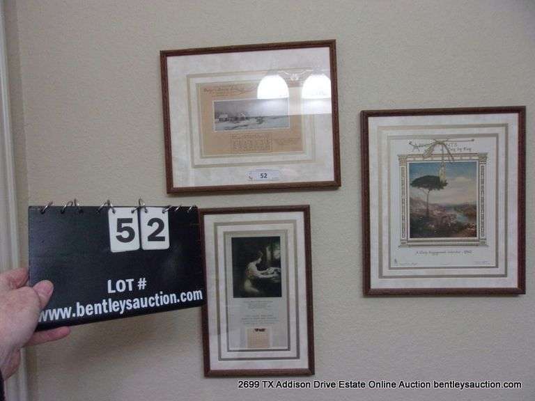FRAMED ANTIQUE CALENDARS FROM EARLY 1900'S (3X MONEY) - Bentley ...