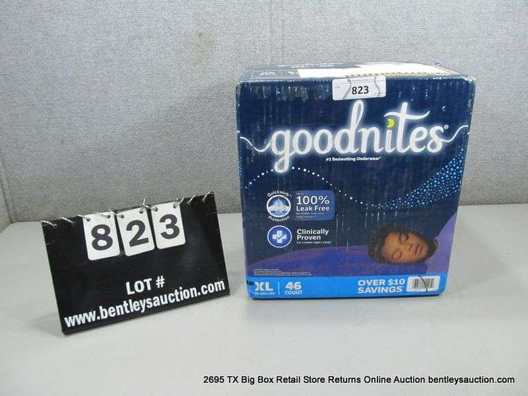 GOODNITES XL BEDWETTING UNDERWARE - 46 COUNT - Bentley & Associates, LLC