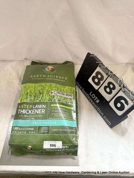 EARTH SCIENCE 1-STEP LAWN THICKENER TALL FESCUE, 12# BAG, UP TO 1500 SQ ...