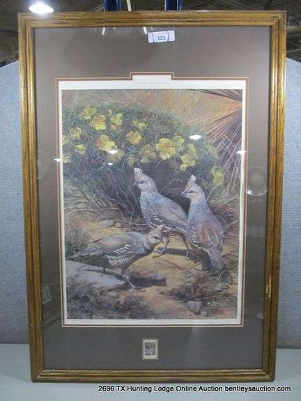 FRAMED QUAILS UNLIMITED GRAND SLAM SERIES - BY RICHARD THOMPSON - QUAIL ...