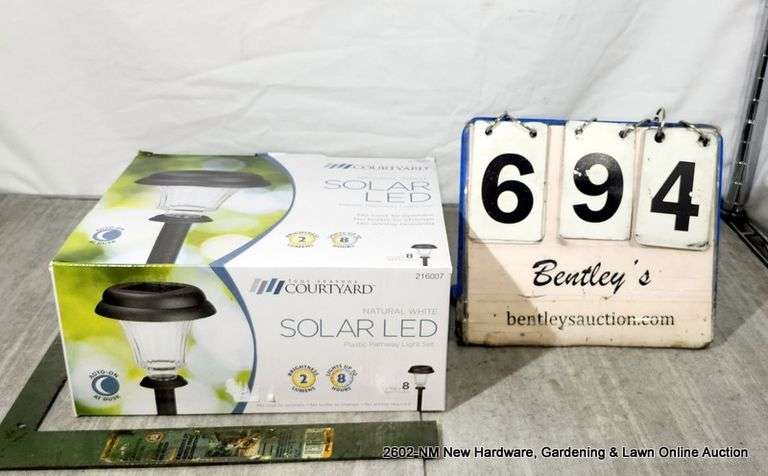 FOUR SEASONS COURTYARD NATURAL WHITE SOLAR LED PATHWAY LIGHT, SET OF 8 ...