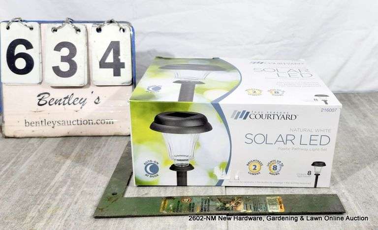 FOUR SEASONS COURTYARD NATURAL WHITE SOLAR LED PATHWAY LIGHT, SET OF 8 ...