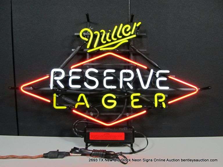 MILLER RESERVE LAGER, 25" X 25" - Bentley & Associates, LLC