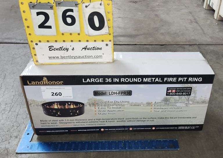 NEW LANDHONOR LDH-FPR36 36" ROUND METAL FIRE PIT RING - Bentley ...