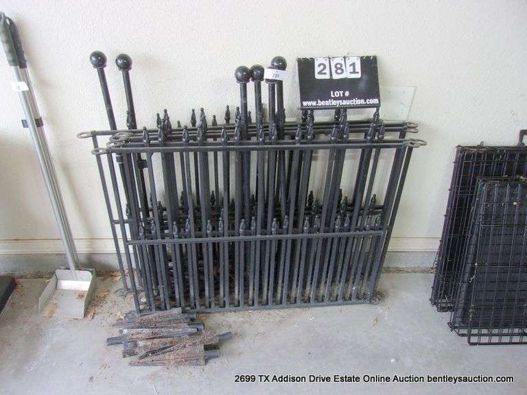 LOT: QUICK-UP BLACK METAL SECURITY ANIMAL FENCE - Bentley & Associates, LLC