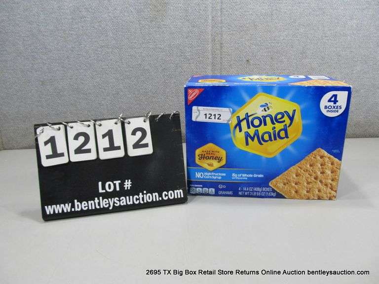 BOX - HONEY MAID GRAHAM CRACKERS - 4 BOXES - Bentley & Associates, LLC