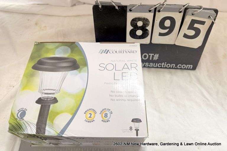 FOUR SEASONS COURTYARD NATURAL WHITE SOLAR LED PATHWAY LIGHT, SET OF 8 ...