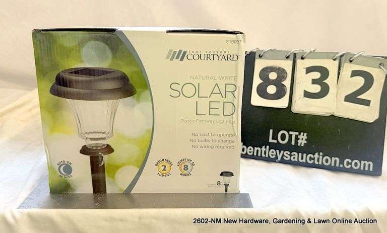 FOUR SEASONS COURTYARD NATURAL WHITE SOLAR LED PATHWAY LIGHT, SET OF 8 ...