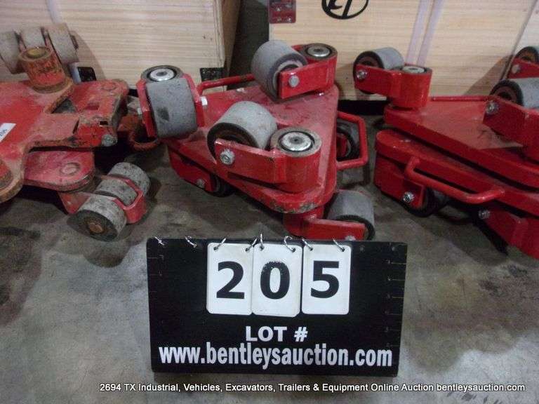 3-WHEEL TRIANGLE EQUIPMENT MOVING SKATE - CAPACITY UNKNOWN (2X MONEY ...