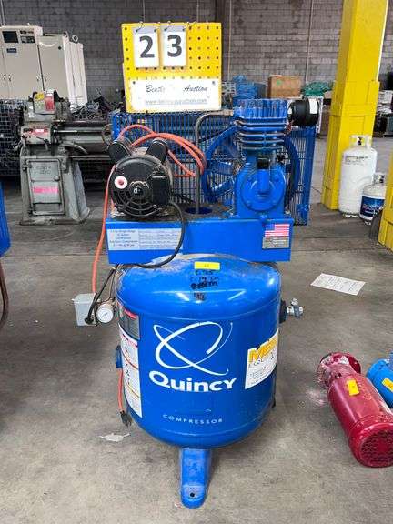 QUINCY COMPRESSOR MODEL: QTS3, 3.5HP SINGLE STAGE, 30 GAL - Bentley ...