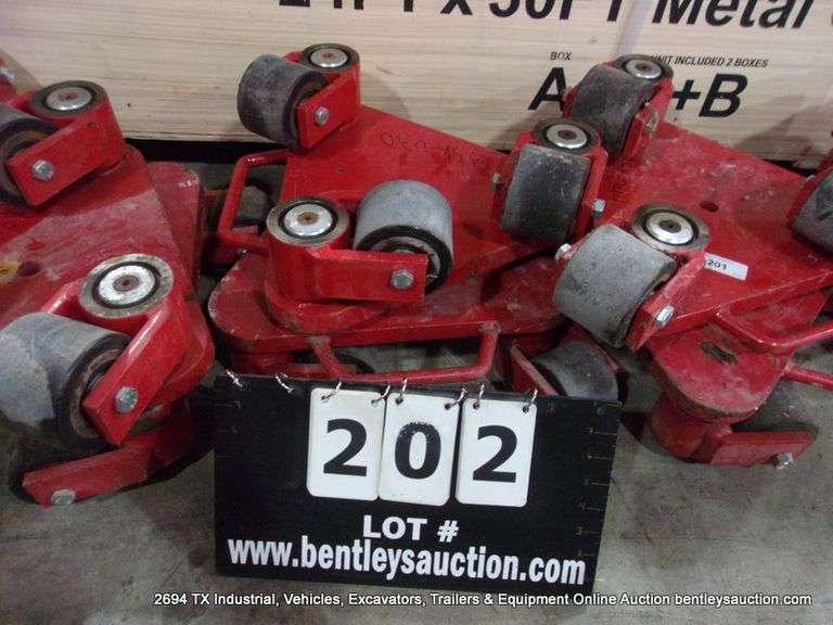 3-WHEEL TRIANGLE EQUIPMENT MOVING SKATE - CAPACITY UNKNOWN (2X MONEY ...