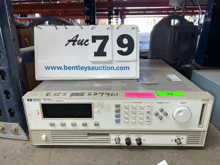 HP 8114A PULSE GENERATOR - Bentley & Associates, LLC