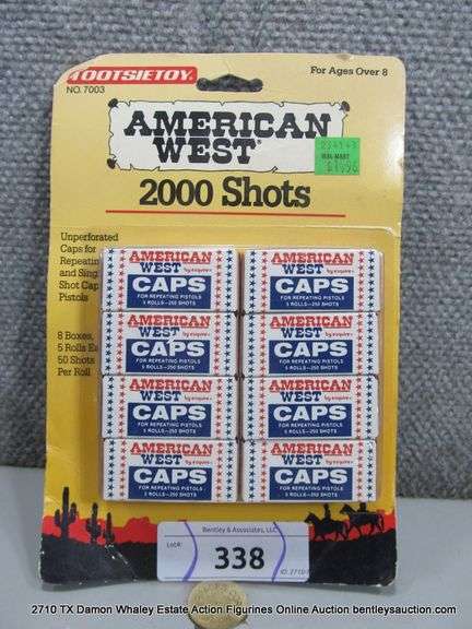 AMERICAN WEST, CAP GUN CAPS, 2000 SHOTS - Bentley & Associates, LLC