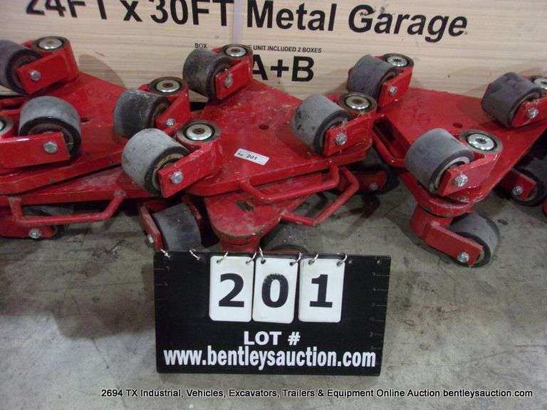 3-WHEEL TRIANGLE EQUIPMENT MOVING SKATE - CAPACITY UNKNOWN (2X MONEY ...