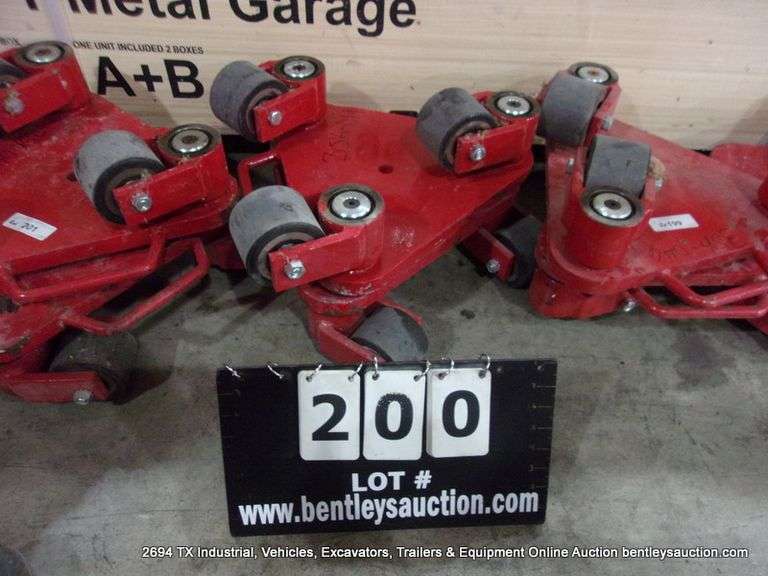 3-WHEEL TRIANGLE EQUIPMENT MOVING SKATE - CAPACITY UNKNOWN (2X MONEY ...