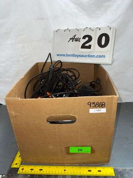 BOX: ASSORTED CABLE, CONNECTORS - Bentley & Associates, LLC