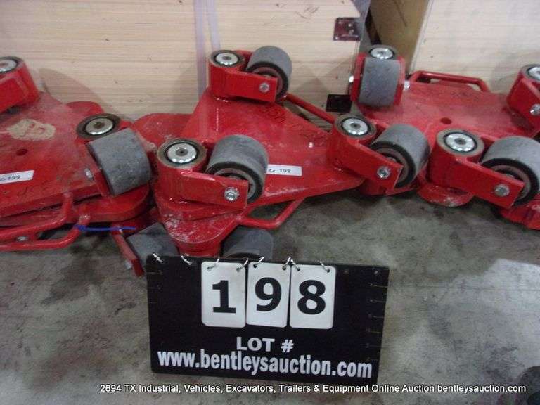 3-WHEEL TRIANGLE EQUIPMENT MOVING SKATE - CAPACITY UNKNOWN (2X MONEY ...