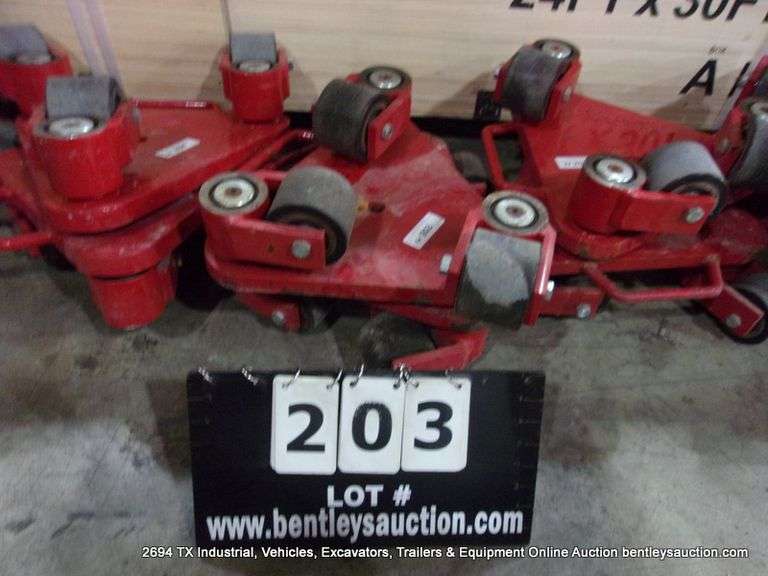 3-WHEEL TRIANGLE EQUIPMENT MOVING SKATE - CAPACITY UNKNOWN (2X MONEY ...