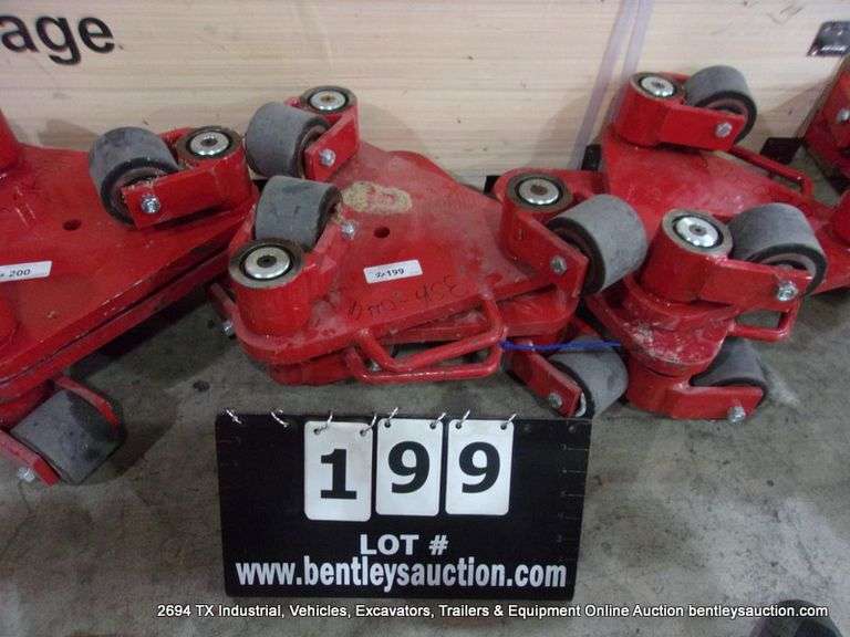 3-WHEEL TRIANGLE EQUIPMENT MOVING SKATE - CAPACITY UNKNOWN (2X MONEY ...