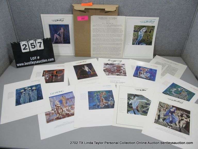 LOT: (13) LEATHERMAN ACT GALLERY POSTER PRINTS - JIANG TIE-FENG & LU ...