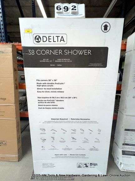 DELTA 38" CORNER SHOWER WALL SET - Bentley & Associates, LLC