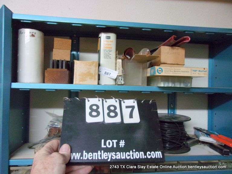 CONTENTS OF SHELF: POP RIVETS, ETC - Bentley & Associates, LLC