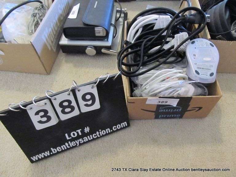 BOX: ASSORTED COMPUTER CABLES - Bentley & Associates, LLC
