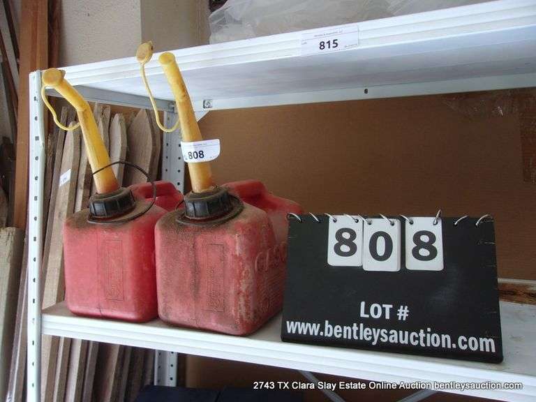 LOT: (2) GALLON GAS CANS - Bentley & Associates, LLC