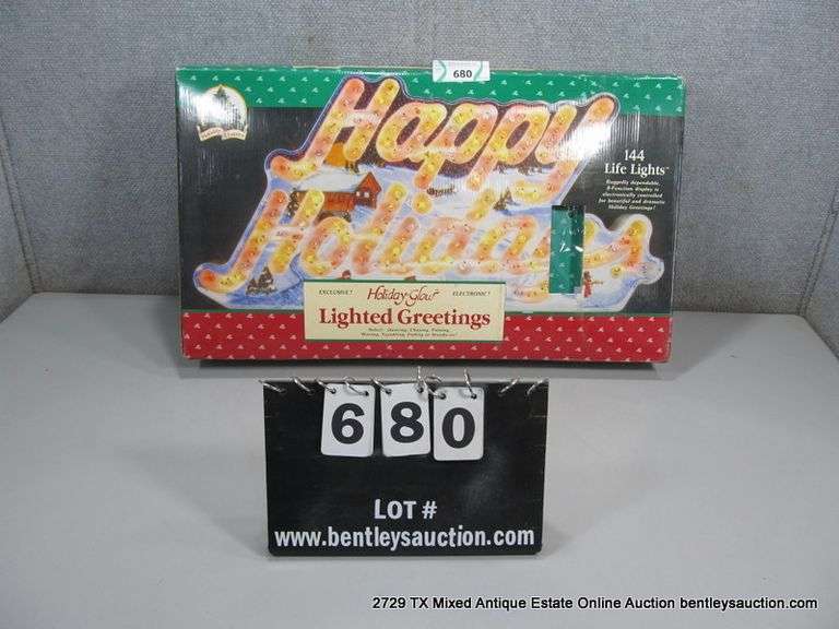 HAPPY HOLIDAYS LIGHTED WINDOW SIGN - Bentley & Associates, LLC