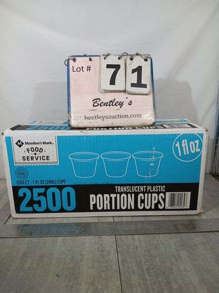 FOOD SERVICE 250 TRANSLUCENT PLASTIC ORTION CUPS - Bentley & Associates ...