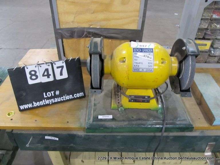 6" TWIN STONE BENCH TOP ELECTRIC GRINDER - Bentley & Associates, LLC