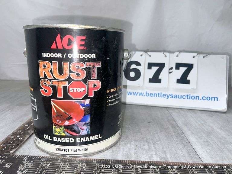 ACE RUST STOP OIL BASED ENAMEL FLAT WHITE, 1 GALLON - Bentley ...