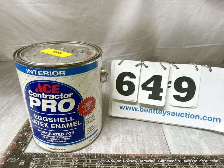 ACE CONTRACTOR PRO EGGSHELL LATEX ENAMEL WHITE, 1 GALLON - Bentley ...