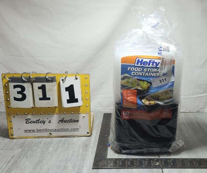 HEFTY FOOD STORAGE CONTAINERS (60 PIECES) - Bentley & Associates, LLC