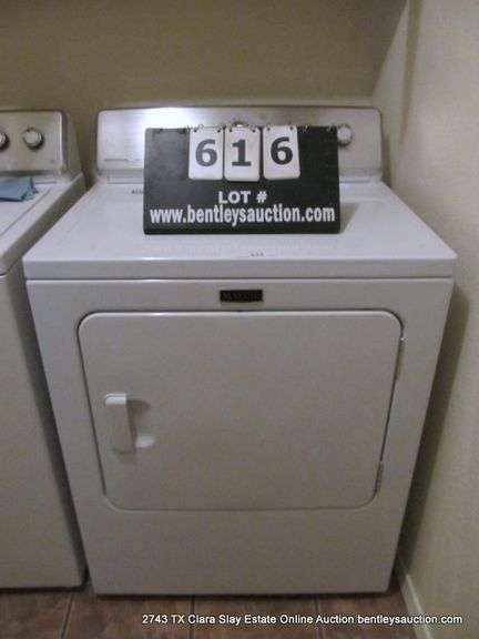 MAYTAG CLOTHES DRYER MODEL: MEDC215EW1 - Bentley & Associates, LLC