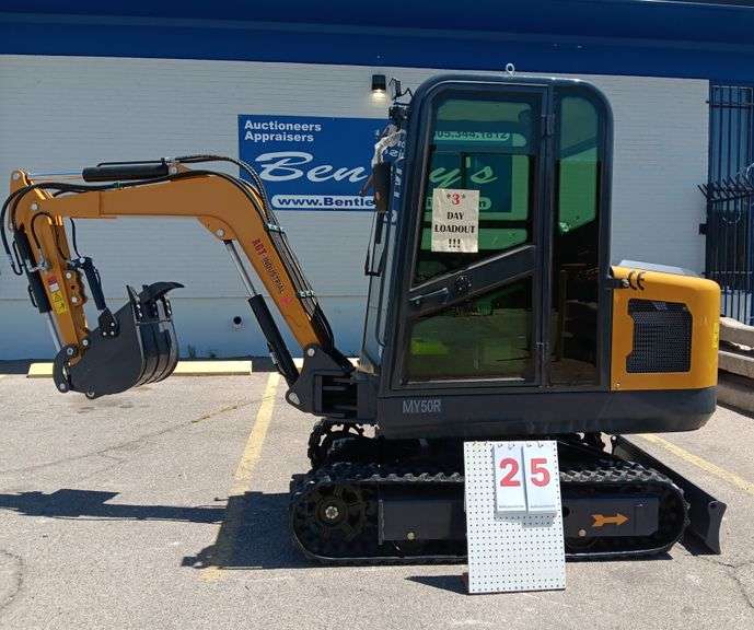 2025 INDUSTRIAL MINI EXCAVATOR MODEL: MY50R, S/N: MY50R2025X0000079 W ...