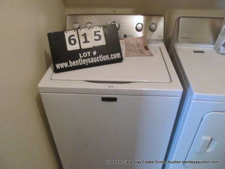MAYTAG WASHING MACHINE MODEL: MVWC415EW1 - Bentley & Associates, LLC