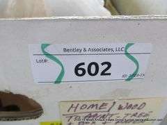 BOX: MIXED CRAFT SUPPLIES & WOOD WORK - Bentley & Associates, LLC