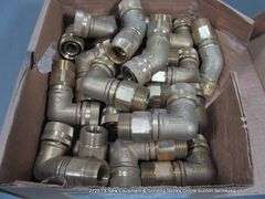 BOX: ASSORTED BRASS FITTINGS - Bentley & Associates, LLC