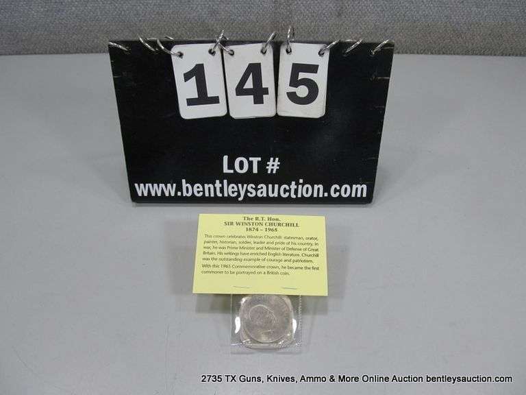 1965 SIR WINSTON CHURCHILL/ELIZABETH II BRITISH COIN - Bentley ...