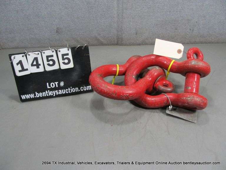 LOT: 2 CROSBY 1 1/2 5SY 6 LIFTING SHACKLE 17T - Bentley & Associates, LLC