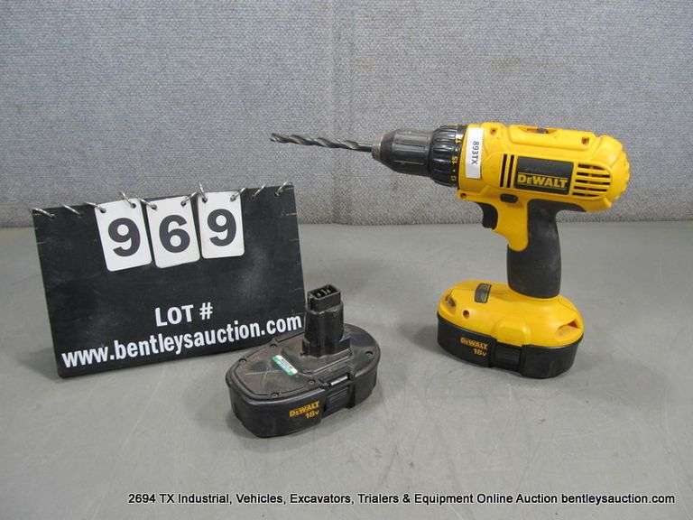 DEWALT 18V DC970 1/2" CORDLESS DRILL W/ EXTRA BETTERY - Bentley ...