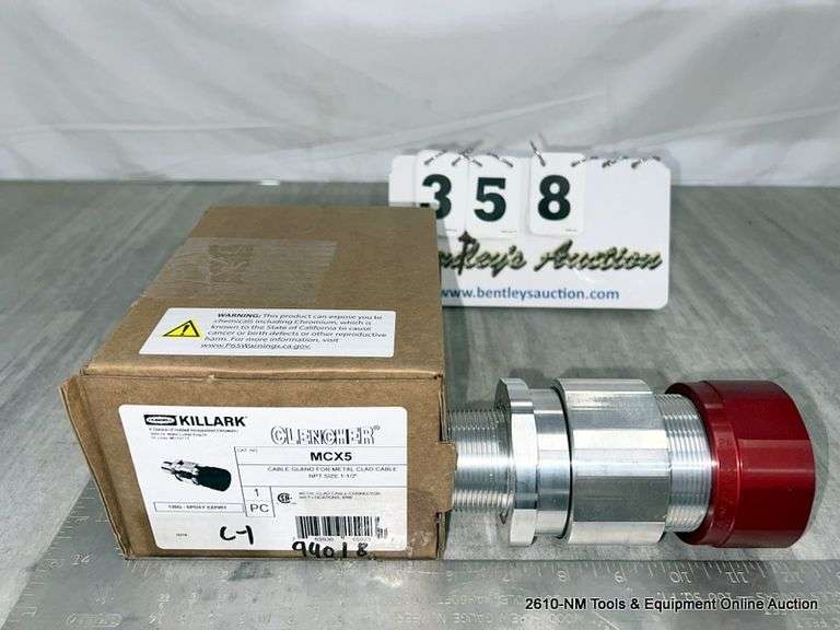 KILLARK MCX5 ALUMINUM CABLE CONNECTOR - Bentley & Associates, LLC