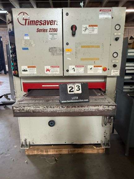 TIMESAVERS MODEL: 2221 23 04 WIDE BELT SANDER, 230 VOLT, 3 PHASE ...