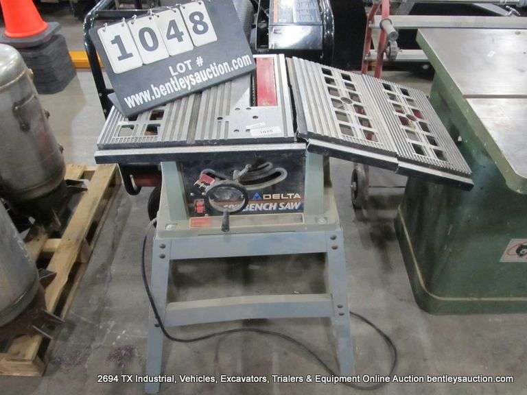 DELTA 10" BENCH SAW MODEL: 36-546 TYPE 2 - DAMAGED - BENCH BROKEN DOWN ...